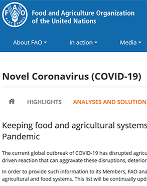 Keeping food and agricultural systems alive - Analyses and solutions in a period of crises ...